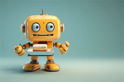 Free Photo 3d Delivery Robot Working