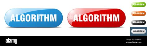 Algorithm Button Sign Key Push Button Set Stock Vector Image And Art