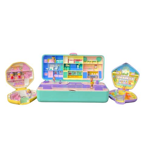 Vintage Polly Pocket Highstreet Money Trinket Compacts