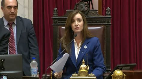 Senado Tras Las Presiones De Nación Victoria Villarruel Definió El
