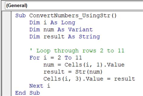 How To Convert Numbers To Strings In Excel Vba 3 Examples Excel Insider