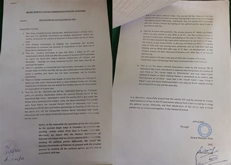 Foreign Funding Case Pti Objects Ecps Unequal Treatment In New Petition