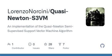 GitHub LorenzoNorcini Quasi Newton S VM An Implementation Of The Quasi Newton Semi Supervised