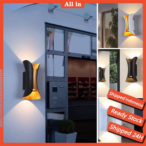 Jual Ready Stock Cod Aluminum Lampu Led Dinding Modern Lampu Dinding Outdoor Dinding Led