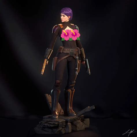 Sabine Wren Model Star Wars Stl File For 3d Printing Download 3d Model