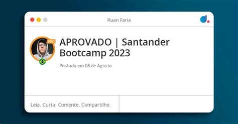 APROVADO Santander Bootcamp