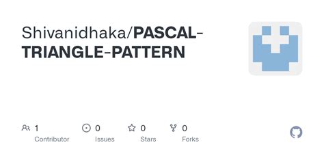 Github Shivanidhakapascal Triangle Pattern