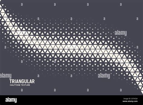 Triangular Particles Halftone Geometric Curved Oscillation Wave Abstract Background Triangle