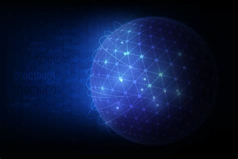 Global Communication Technology Abstract World Vector Image