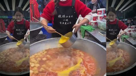 Giant Noodle Pot Feast China Street Food In Action Pov Cooking Show