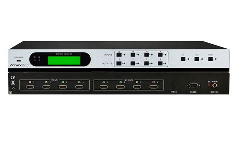 KanexPro HDMX RS HDMI X Matrix Switcher With Built In EDID Management