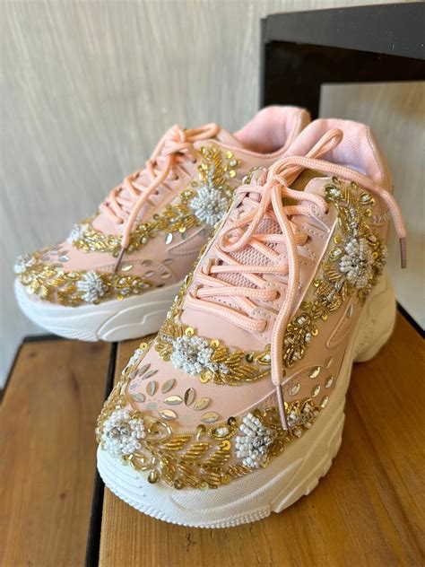 Kanvas Ethnic Festive Pink Traditional Bridal Sneakers