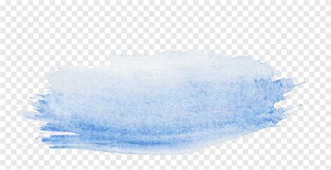 수채화 브러시 흰색과 파란색 페인트 그림 Png Pngegg