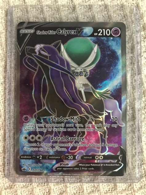Pokemon Chilling Reign Shadow Rider Calyrex V 171 Hobbies And Toys Toys And Games On Carousell