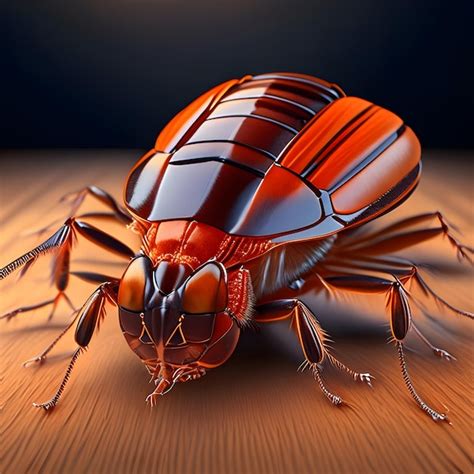 Premium Ai Image 3d Rendering American Cockroach Animal Ai Generative
