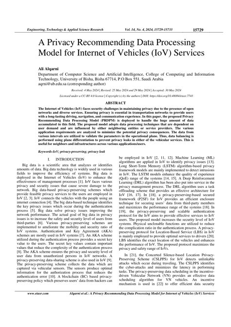 Pdf A Privacy Recommending Data Processing Model For Internet Of