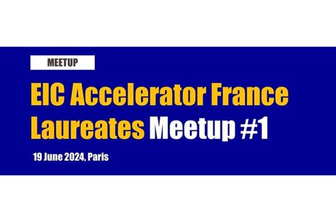 EIC Accelerator Laureates Pitch In Paris At Hub Bpifrance ErVimmune