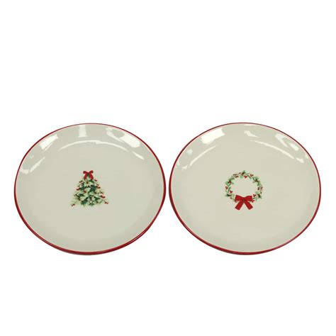Assorted 8 Christmas Greenery Ceramic Plate By Ashland® 1pc Michaels