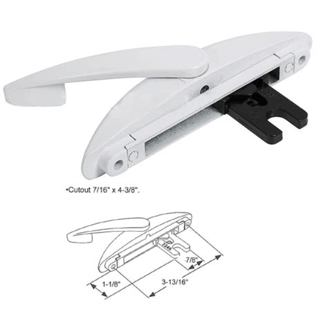 Casement Window Locking Handle With 3 13 16 Screw Holes