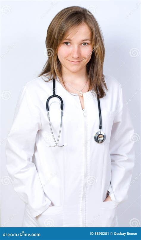 Sweet doctor stock image. Image of young, standing, happy - 8895281