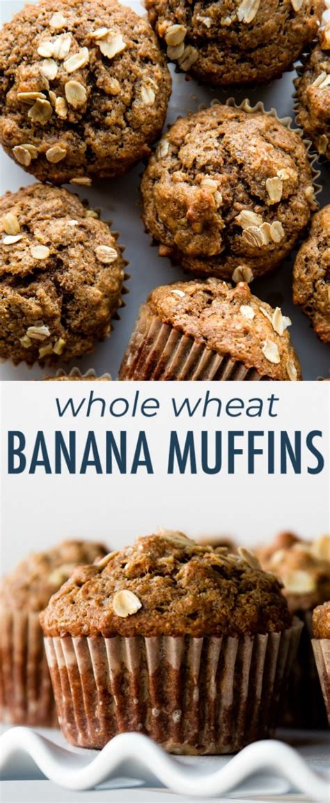 Moist And Healthy Whole Wheat Banana Nut Muffins Recipe