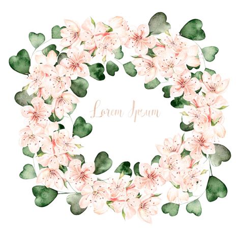 봄 꽃과 유칼립투스 잎 수채화 화환 그림 봄 꽃과 유칼립투스 잎 수채화 화환 사진 배경 및 무료 다운로드를위한 그림 Pngtree