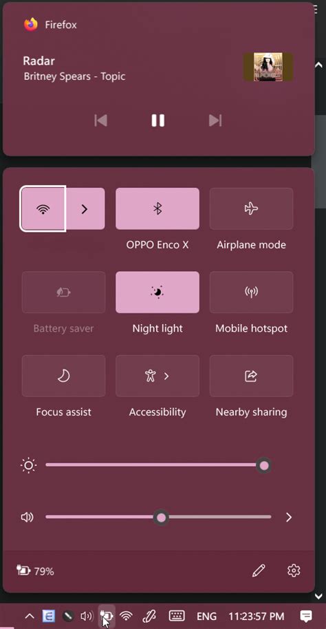 Why Does The Battery Flyout Shows The Action Center Or Whatever Its