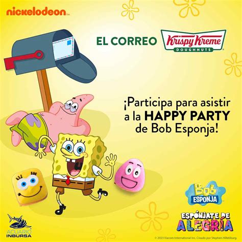 Concurso Krispy Kreme Día del Niño Gana accesos a la Happy Party de Bob Esponja y donas Ganapromo