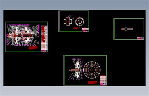 S0726 履带拖拉机无级变速器设计行星机构设计 cad 说明书 AutoCAD 2004 模型图纸下载 懒石网