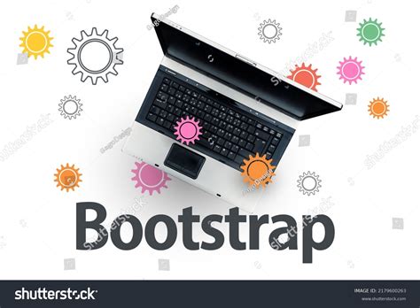 Laptop On Word Bootstrap Bootstrap Css Stock Photo Shutterstock