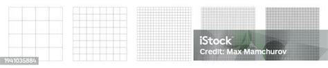 그리드 패턴 벡터 컬렉션 격자 패턴 배경의 집합입니다 흰색 배경에 격리된 그리드 템플릿입니다 그래프 용지 벡터입니다 정사각형