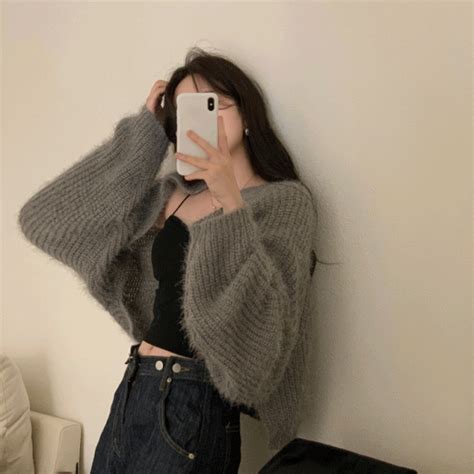 포이 여리 페더 볼레로 가디건 3color 에이블리