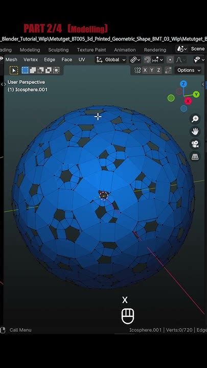 3d Printed Geometric Shape Object 03 Modelling Blender Tutorial Part24 Blender3d