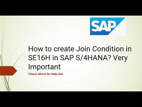 Arghadip Kar On Linkedin Sap Abap How To Create Join Condition In