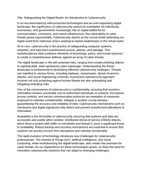 cyber security pdf security computer security