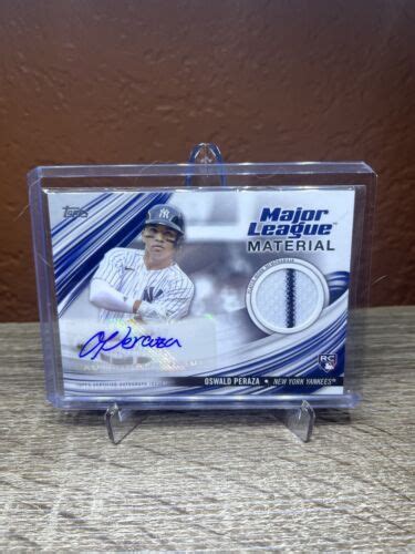 2023 Topps Oswald Peraza Major League Material Auto Relic Rc 2550