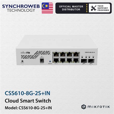 Mikrotik Smart Cloud Switch CSS610 8G 2S IN Portable Powerful And Extremely Cost Effective