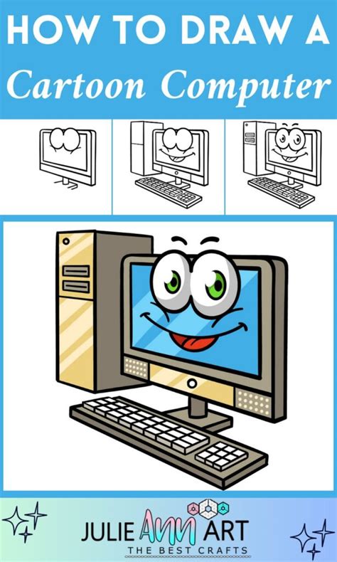 Easy Computer Drawing Ideas How To Draw Computer Julie Ann Art