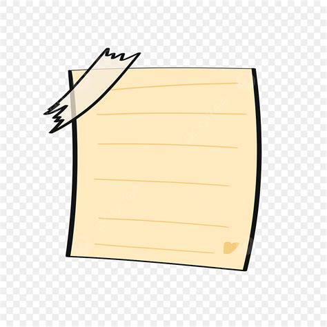 노란색 스티커 일러스트 만화입니다 노트 메모지 우주 문방구 쪽지 상표 Png 일러스트 및 Psd 이미지 무료 다운로드