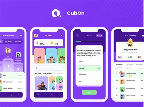 Quiz App Ui In 2025 Quiz Ui Design App Ui