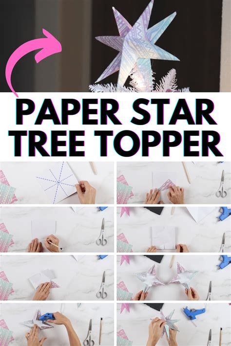 How To Make A Paper Star Ornament And Star Tree Topper Artofit
