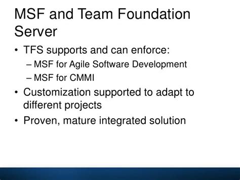 Microsoft Solutions Framework Overview