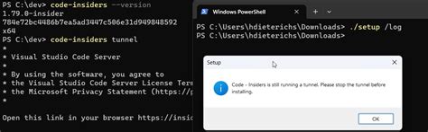 Tunnel Can Still Block Vscode Setup Issue Microsoft Vscode