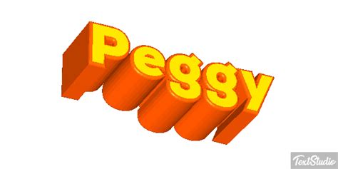 Peggy Name Animated  Logo Designs