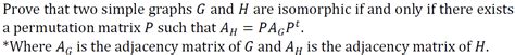 solved this advanced graph theory isomorphisms