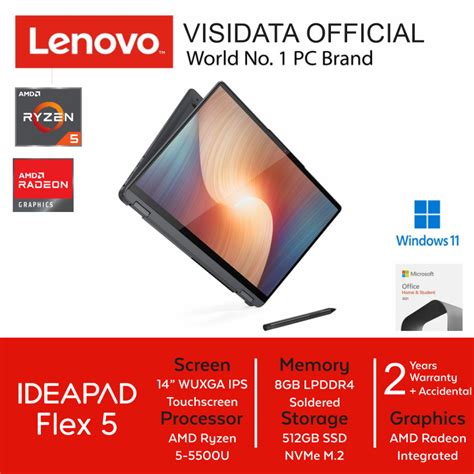 Jual Lenovo Ideapad Flex Hnid Ryzen U Gb Gb Wuxga Ips Touch W Ohs Shopee