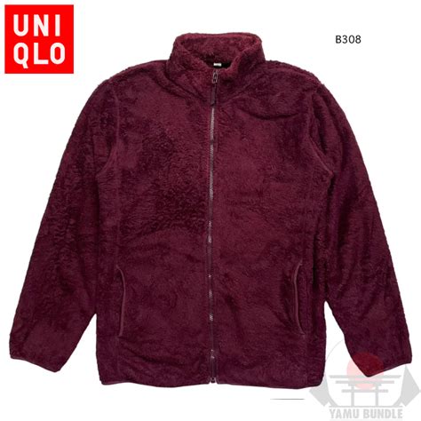 เสื้อแจ็คเก็ต Uniqlo กันหนาว ผ้าฟลีซ Fleece Size L ผญ Shopee Thailand