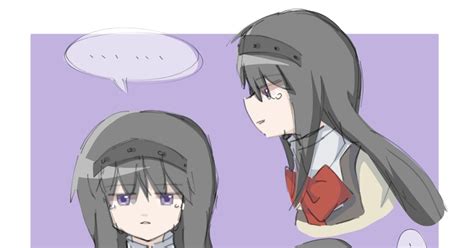 鹿目まどか 泣顔「まどほむ」 星浩のマンガ 暁美ほむら 魔法少女まどかマギカ Pixiv