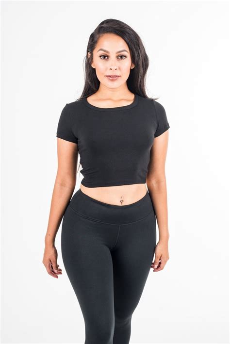 Short Sleeve Crop Top 300aw Tops For Leggings Crop Top And