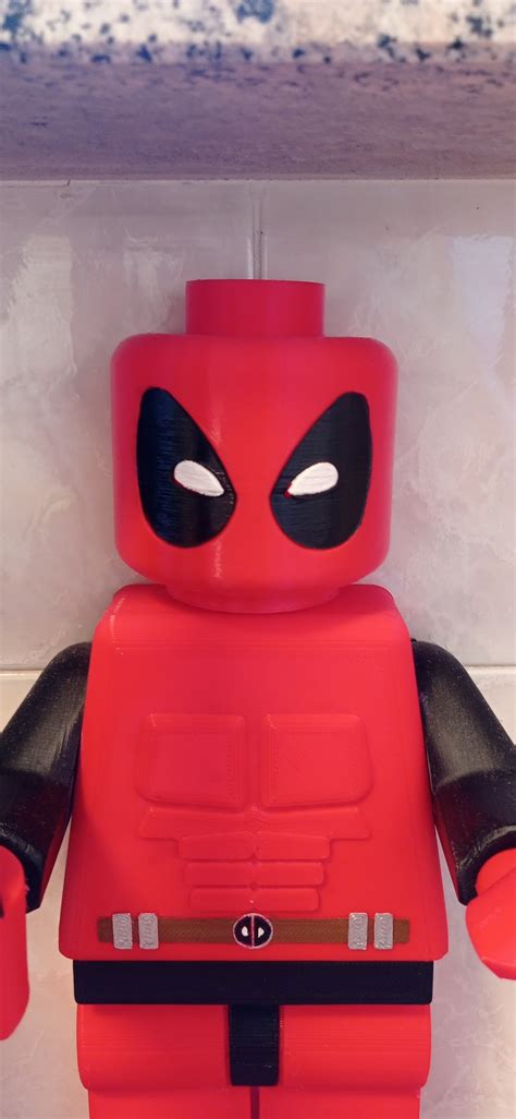 🚽 Giantfig Deadpool Toilet Paper Holder Giant Minifig・ Stl File For ・cults